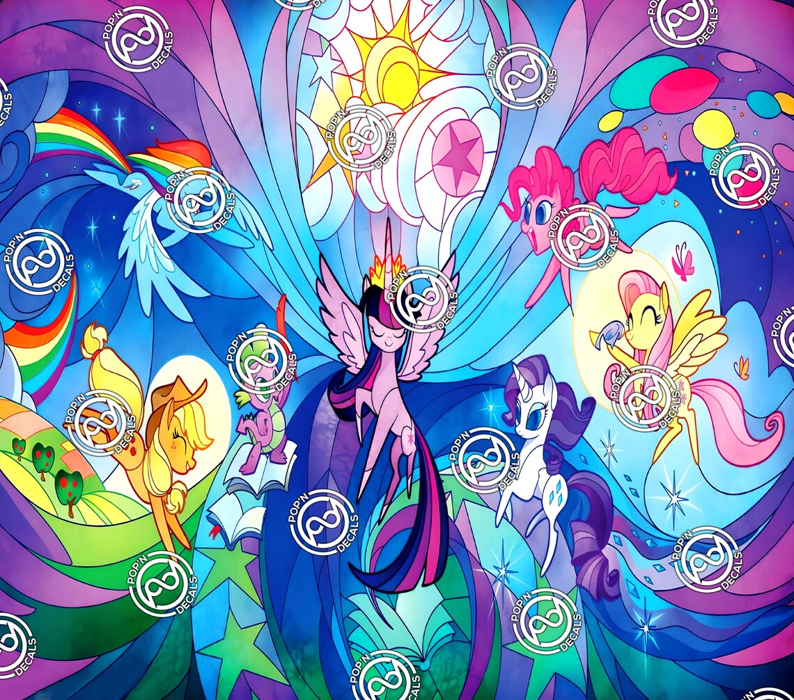 My Little Pony Stained Glass 20oz Tumbler Design - Etsy