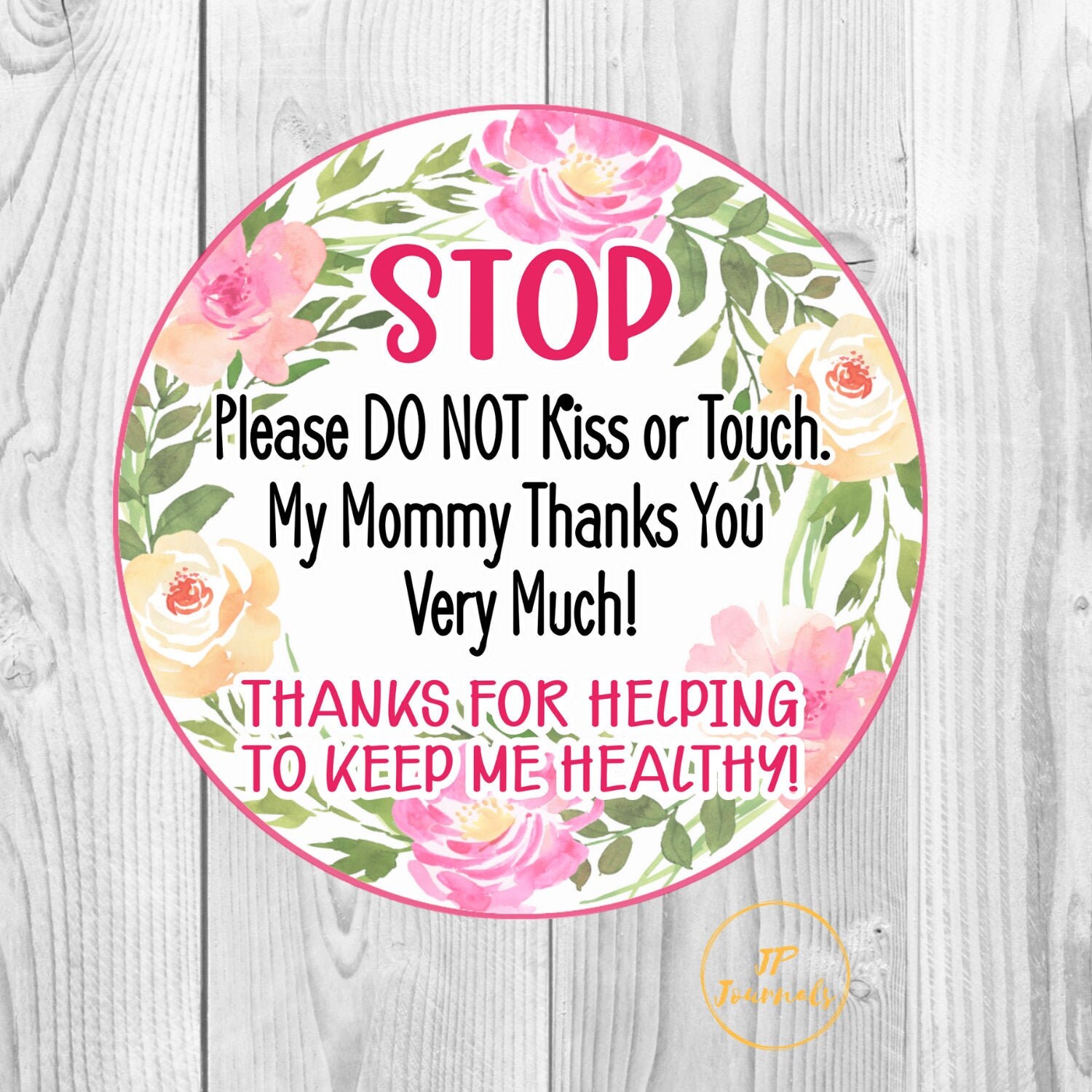 Printed and Laminated Please Do Not Touch Baby Sign for Infant - Etsy