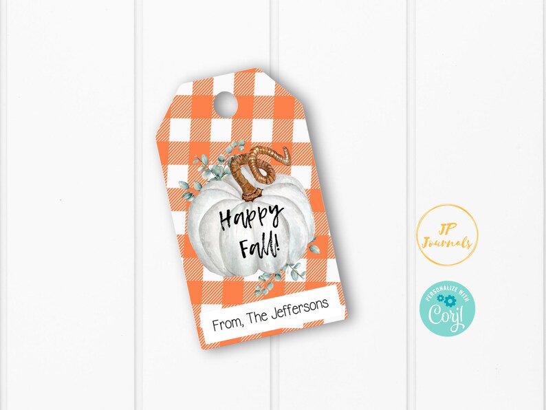 Printable Fall Treat Tags Happy Fall Gift Favor Labels - Etsy