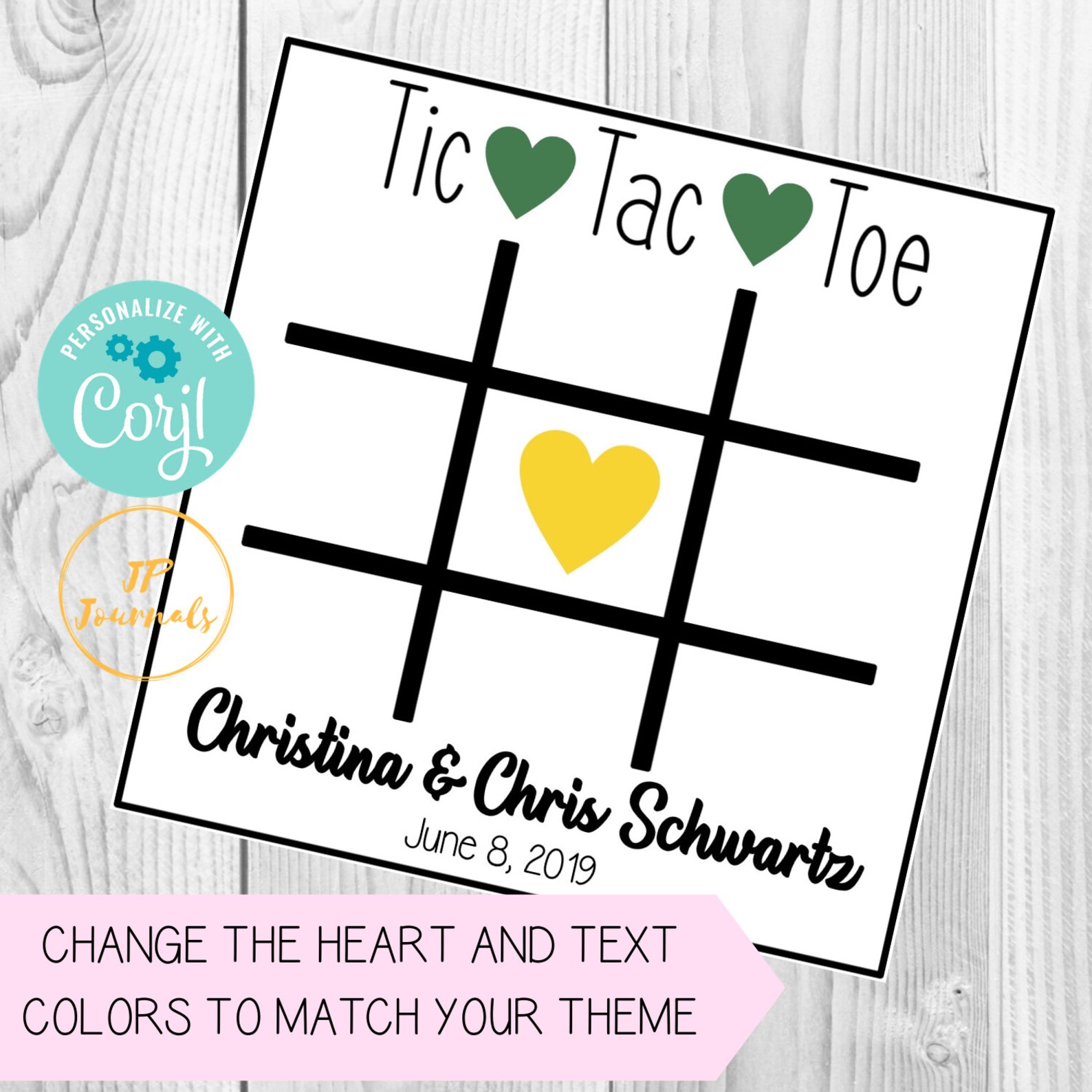 Printable Wedding Tic Tac Toe Activity Card DIY Edit and | Etsy