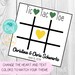 Printable Wedding Tic Tac Toe Activity Card DIY Edit and Customize Fun ...
