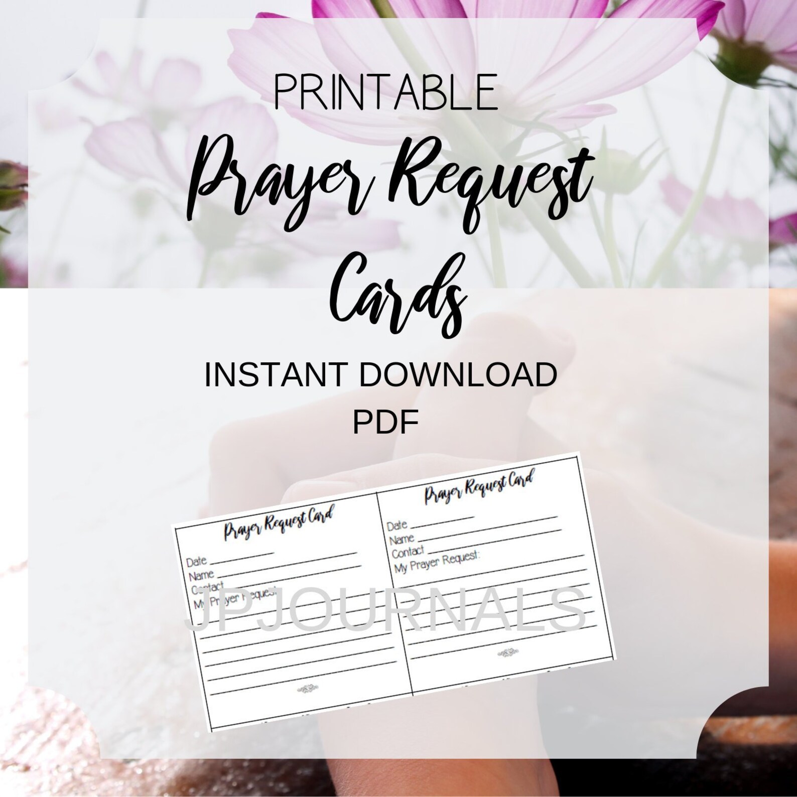 Printable Prayer Request Cards INSTANT DOWNLOAD Bible Study | Etsy Canada