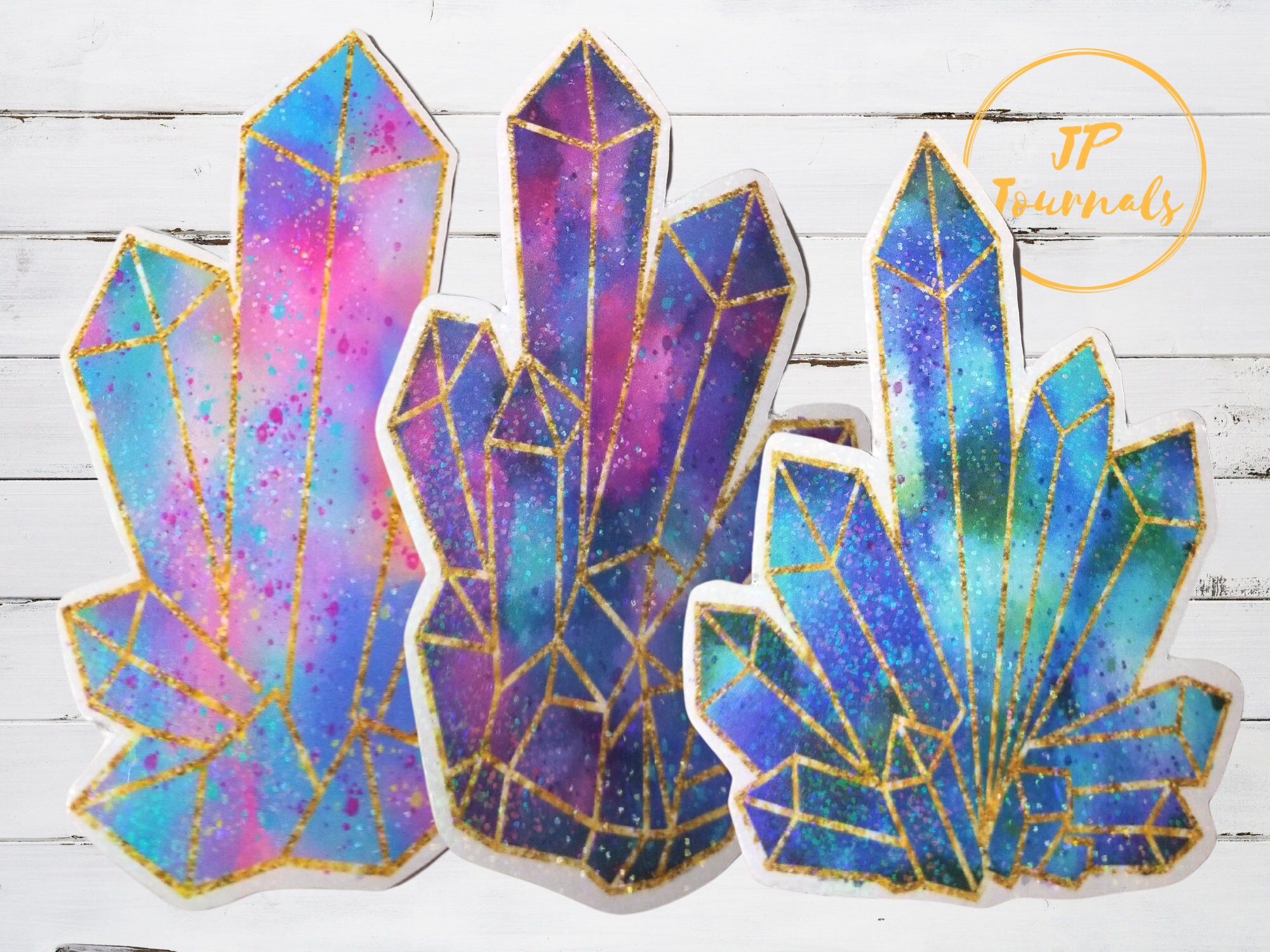 Sparkling Crystals Sticker Set Crystal Stickers Gemstones - Etsy