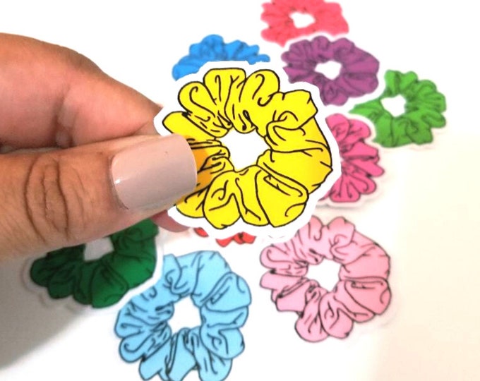 Scrunchie Sticker Pack, VSCO Girl Sticker Set, Cute Scrunchies ...