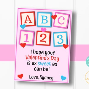 Preschool Daycare Printable Valentines Day Card Edit Online Print at ...