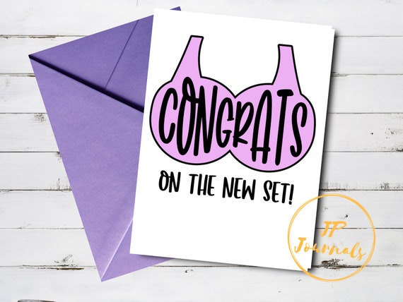 Breast Implant Augmentation Lift Surgery Recovery Card | Etsy