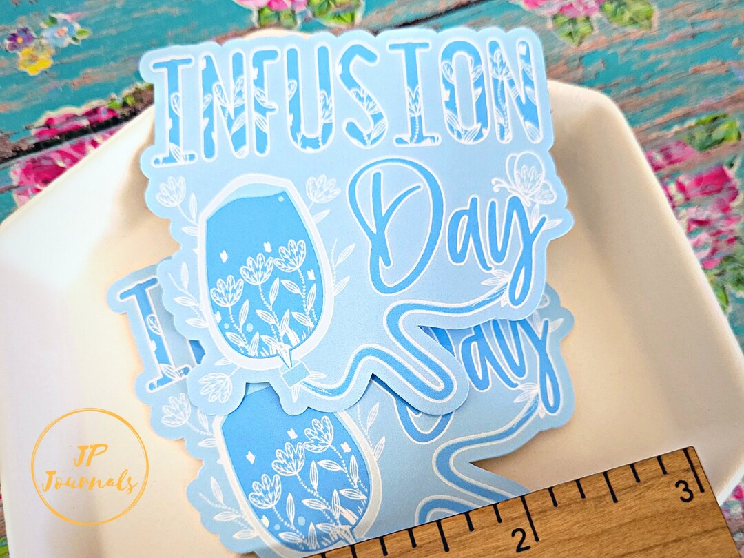 Infusion Day Sticker Gift, Chronic Illness IV Therapy Gift, IV Therapy ...
