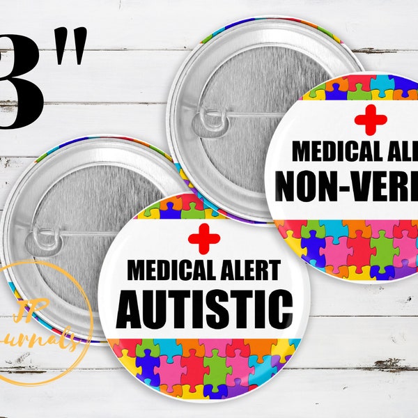 Autism Alert Badge - Etsy