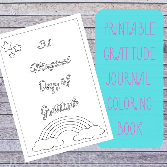 31 Magical Days of Gratitude - Printable Positivity Gratitude Journal ...
