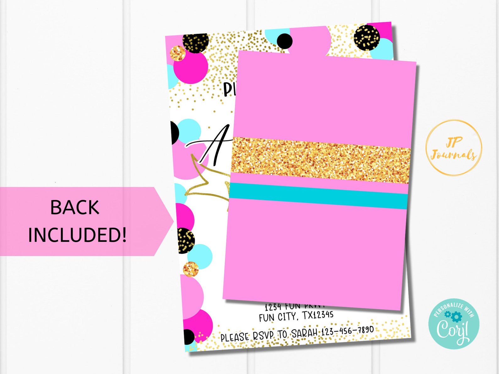 Printable Girl Birthday Party Invitation Template Edit | Etsy