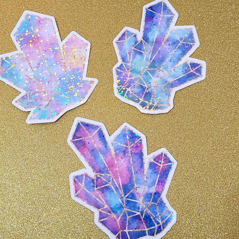 Sparkling Crystals Sticker Set Crystal Stickers Gemstones - Etsy
