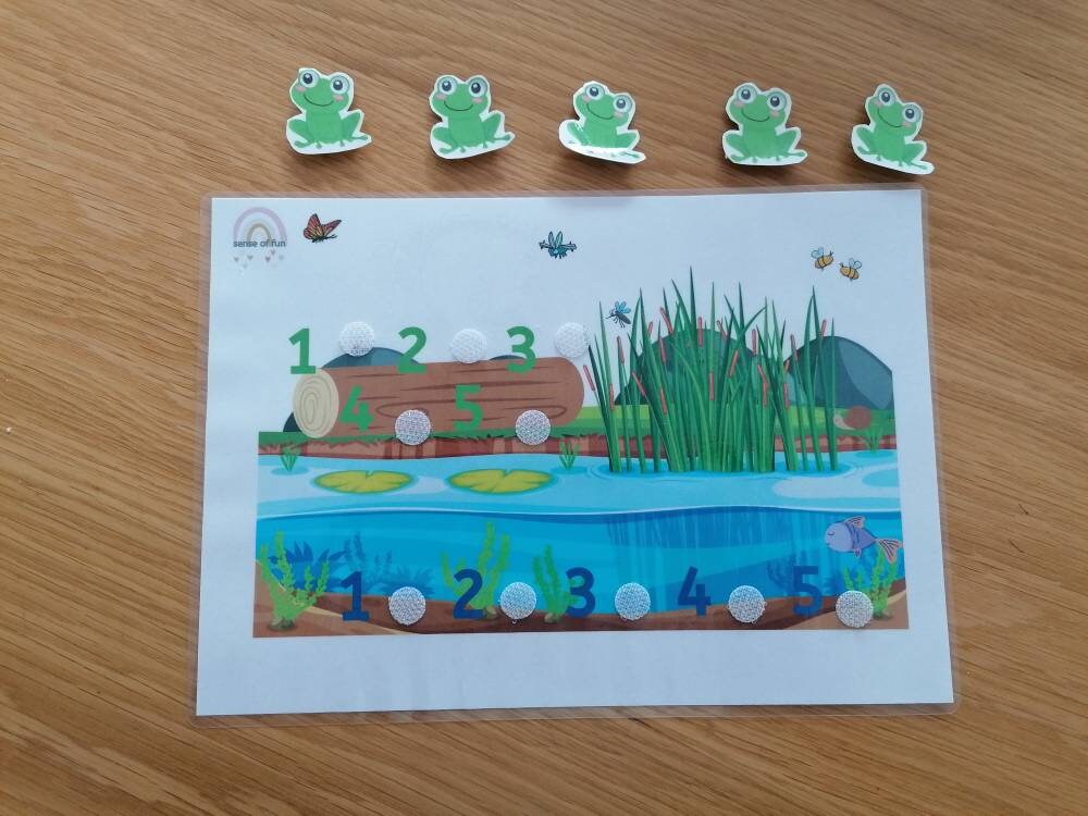 Five Speckled Frogs Printable. Home School, Eyfs, Nursery Rhyme, Number ...