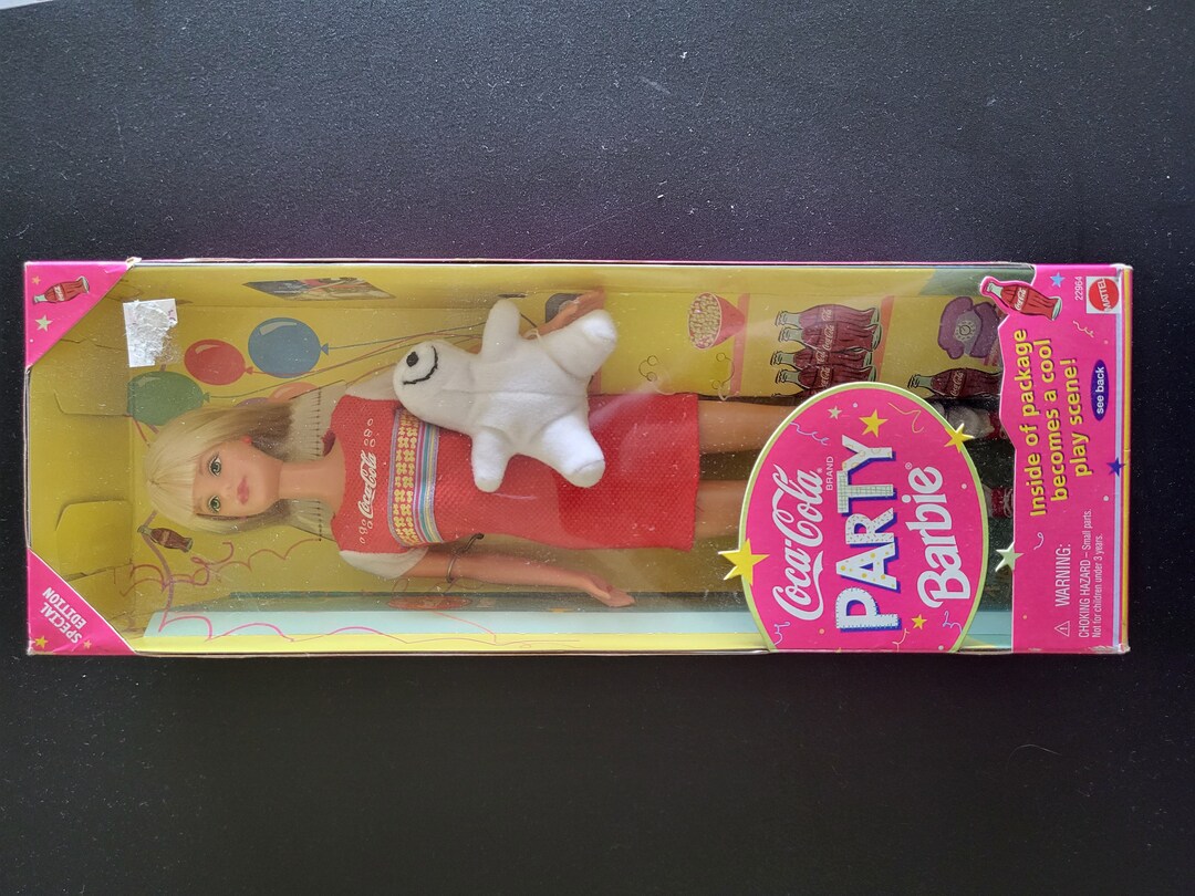 Vintage 1998 Coca Cola Party Barbie Doll Special Edition - Coke - Etsy