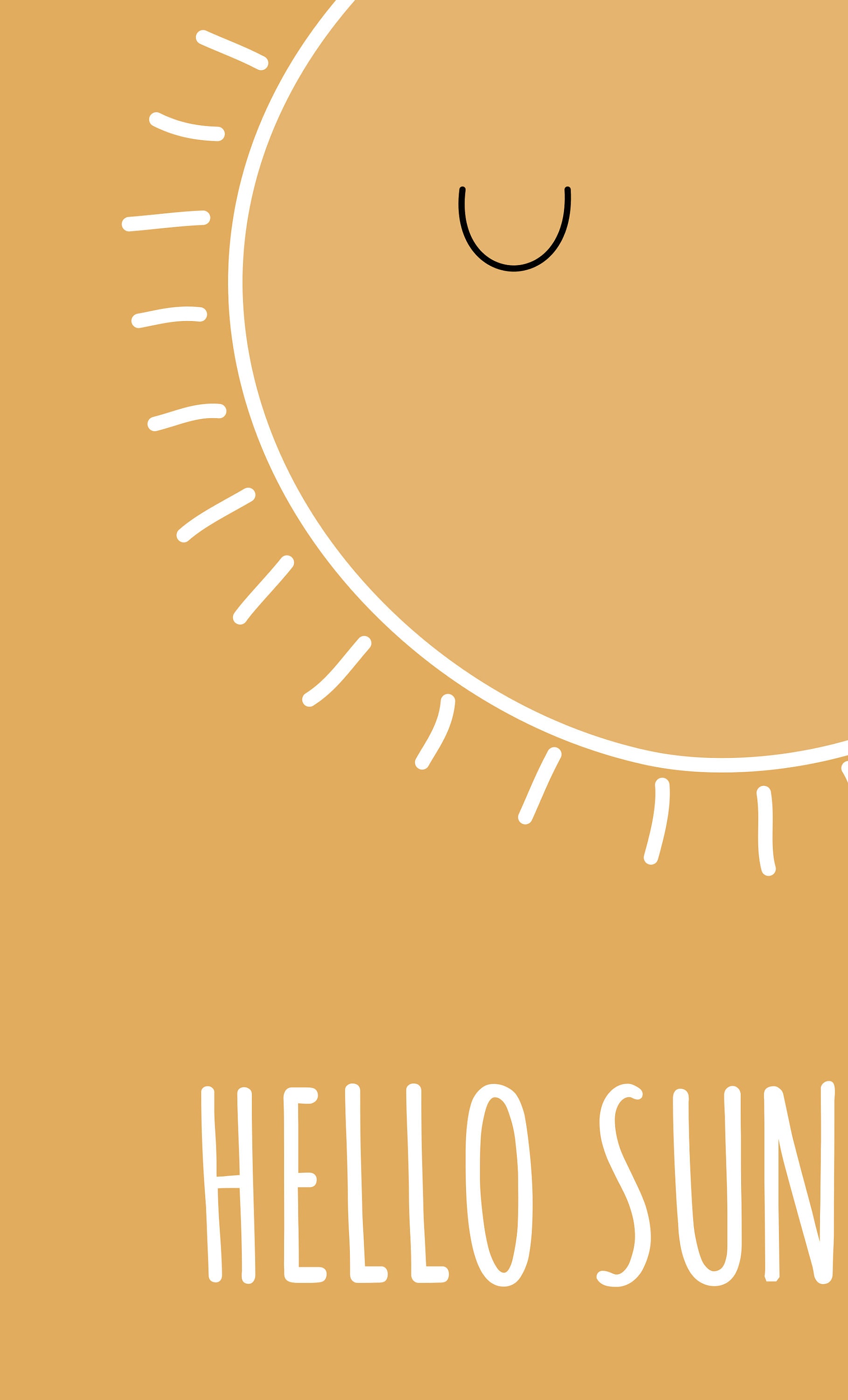 Hello Sunshine Print, Nursery Wall Art, Sun Kids Poster, Kids Room Wall ...