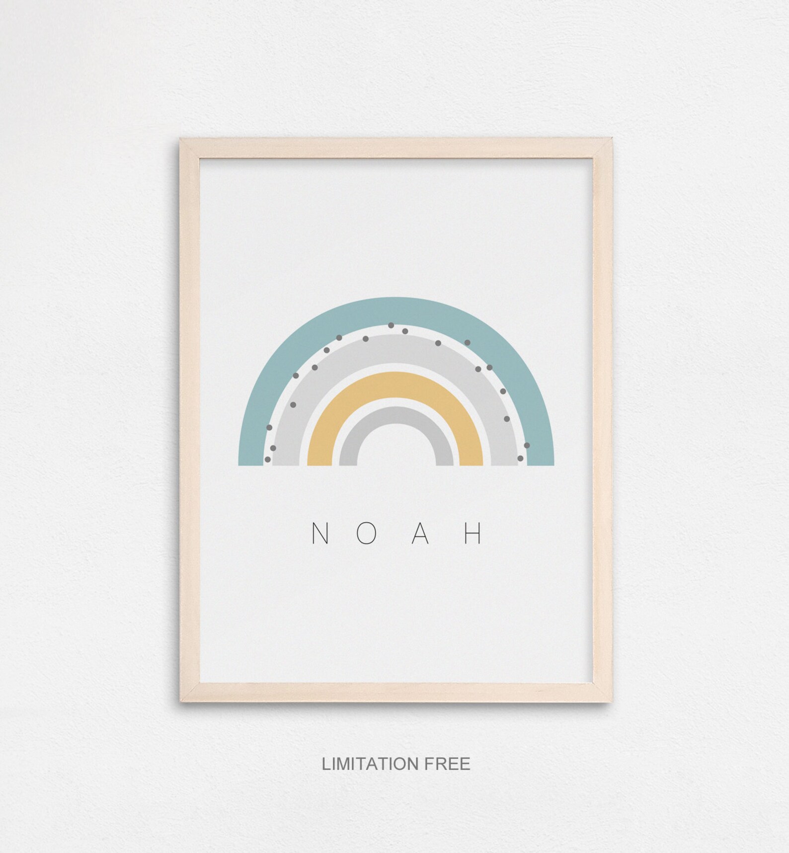 Boy Nursery Wall Art, Rainbow Print, Kids Wall Art, Nursery Letter ...