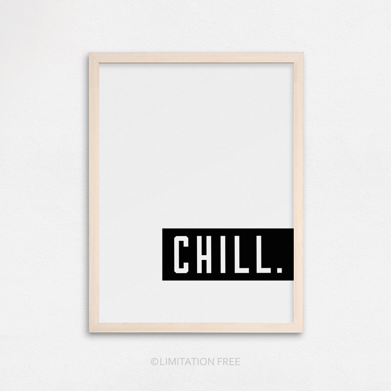 Chill Print - Etsy
