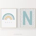 Boy Nursery Wall Art, Rainbow Print, Kids Wall Art, Nursery Letter ...