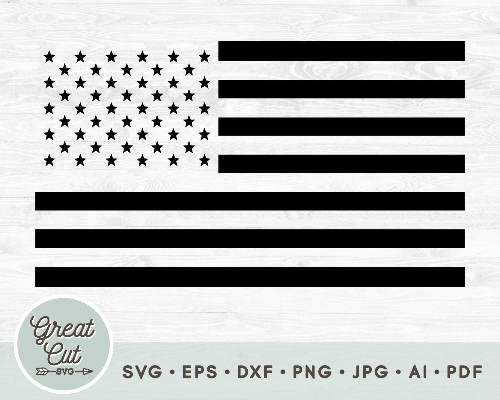 American Flag Silhouette Svg July 4th Svg USA Flag Clipart - Etsy