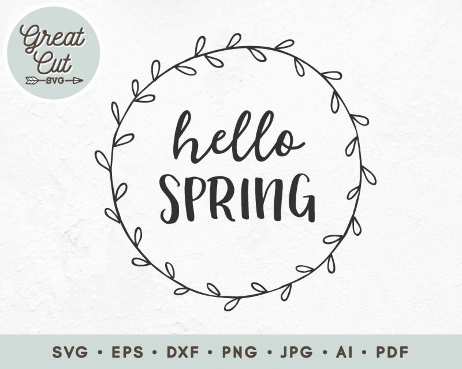 Hello Spring SVG Spring Svg Easter Svg Clipart Svg Eps - Etsy