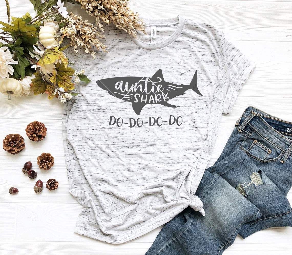 Auntie Shark Svg Aunt Shark Svg Do-do-do-do Svg Auntie SVG - Etsy