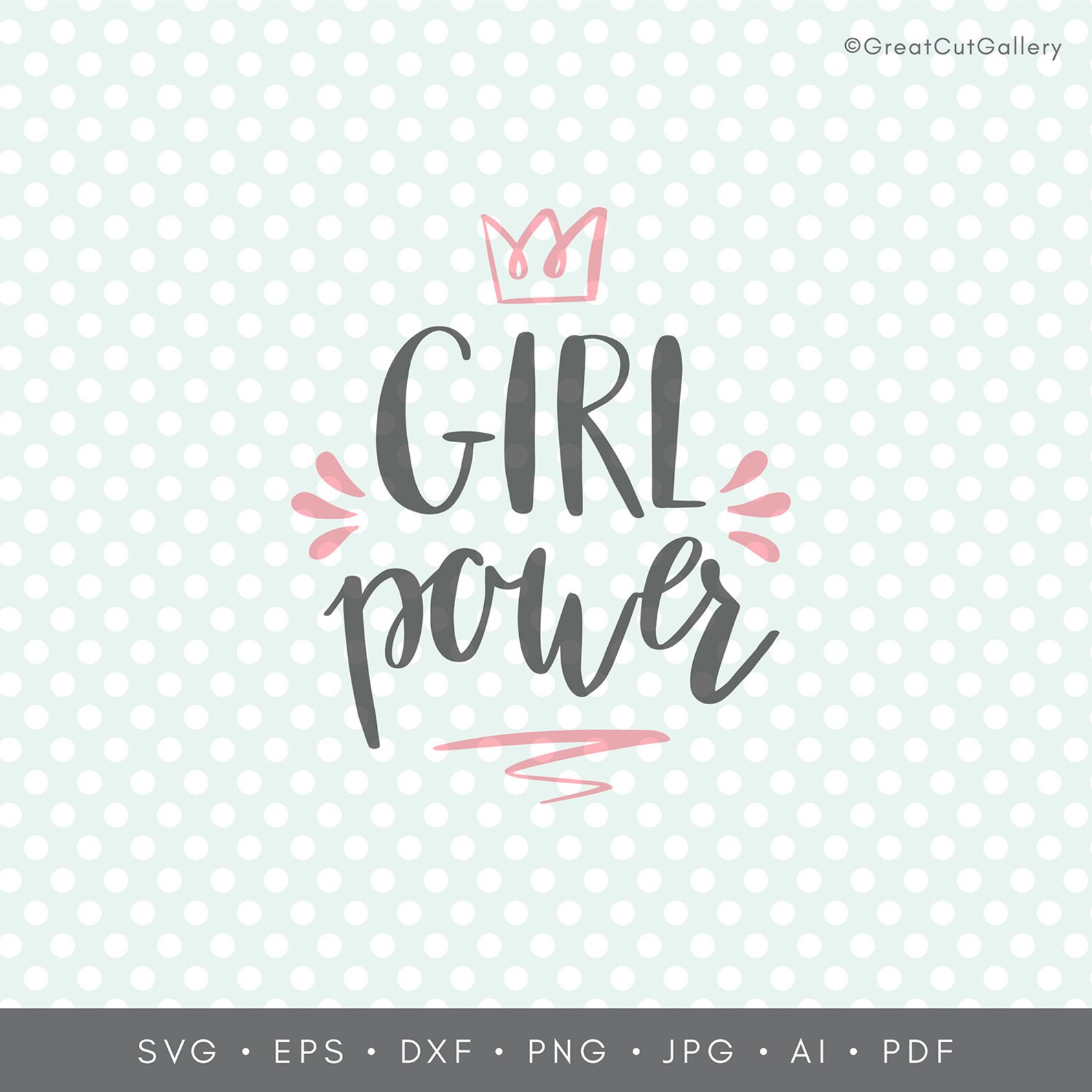 Girl Power Svg Women Power Svg Crown Svg Inspirational | Etsy