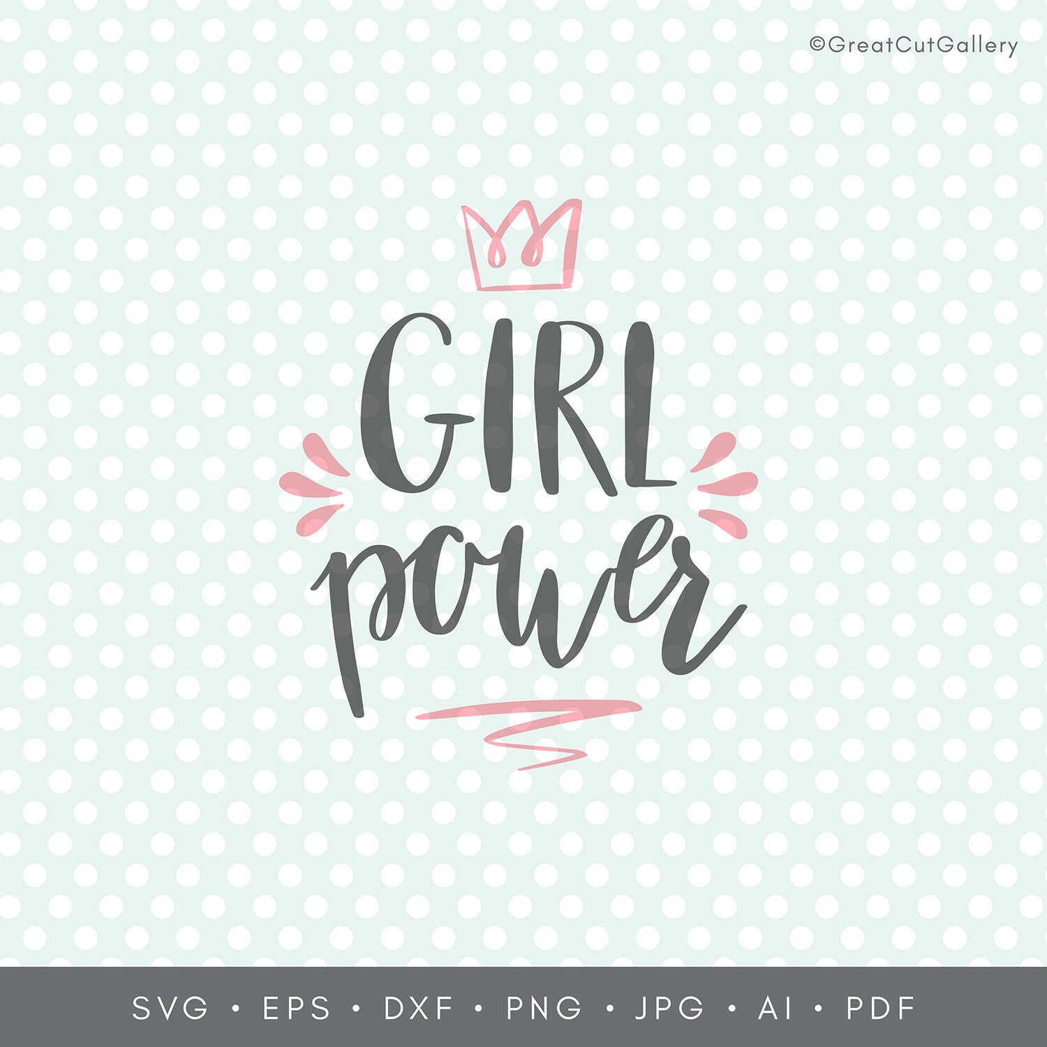 Girl Power Svg Women Power Svg Crown Svg Inspirational - Etsy