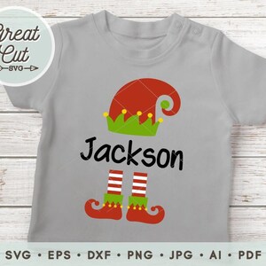 Elf Monogram Svg Christmas Monogram Elf Svg Kids Christmas - Etsy