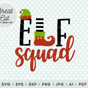 Elf Squad Svg , Elf Svg, Christmas SVG, Children's Christmas Design ...