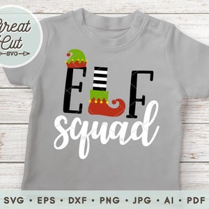 Elf Squad Svg , Elf Svg, Christmas SVG, Children's Christmas Design ...