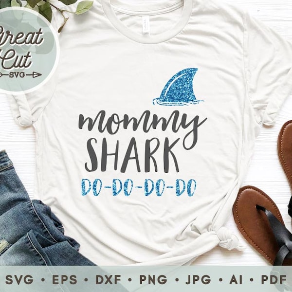 Mommy Shark Svg - Etsy