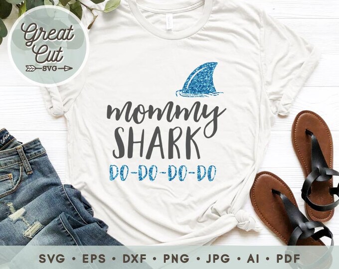 Mommy Shark Svg, Mama Shark Svg, Do-do-do-do, Shark, Mommy Shark ...
