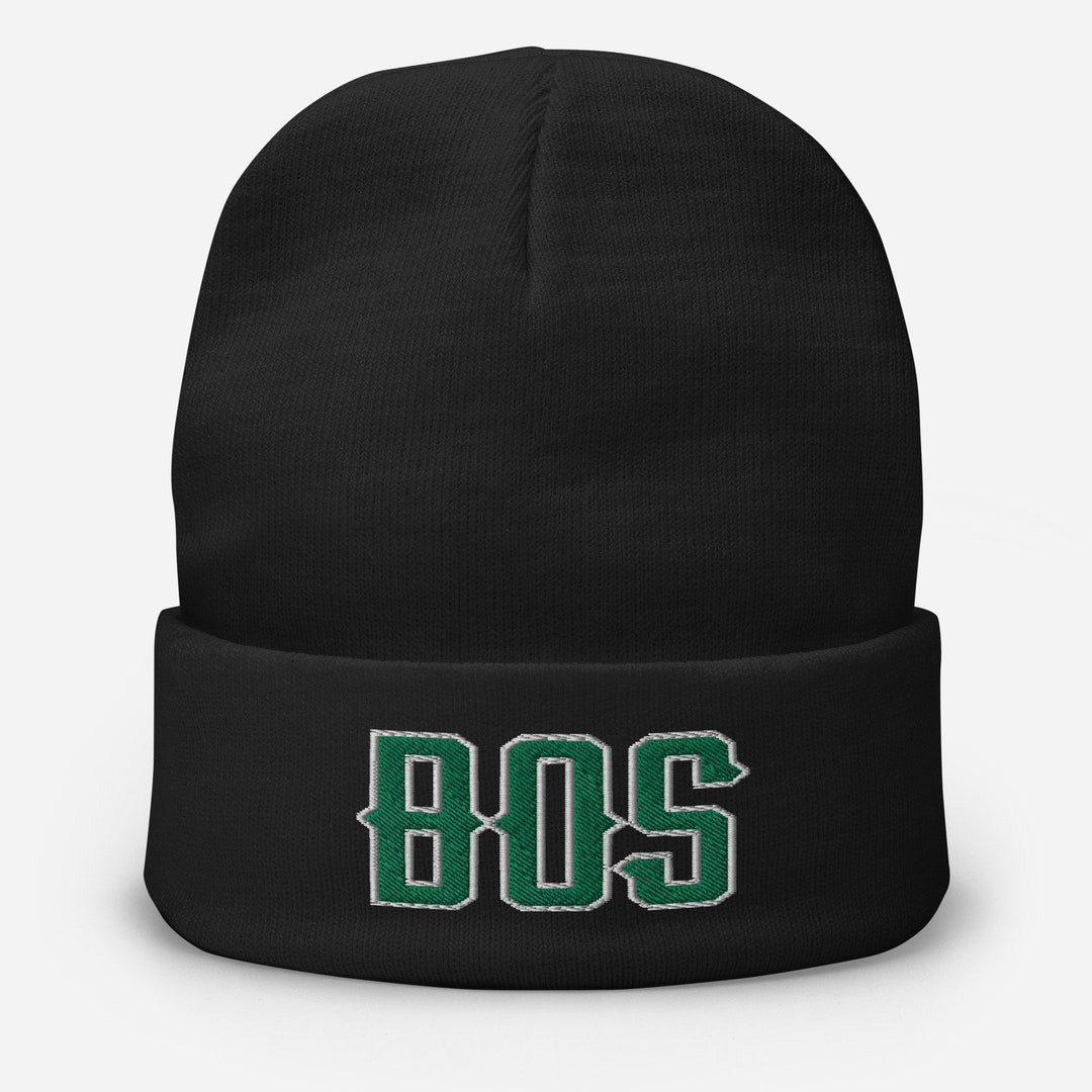 Boston Basketball Retro BOS Winter Beanie Cap Hat - Etsy
