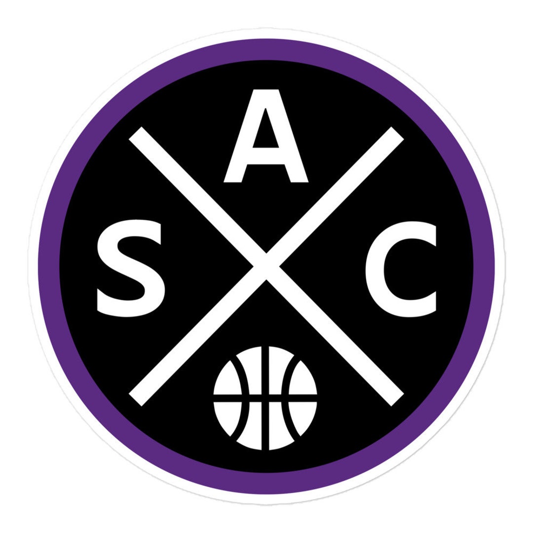 Sacramento Basketball Emblem Round Retro SAC Window Decal Bumper ...