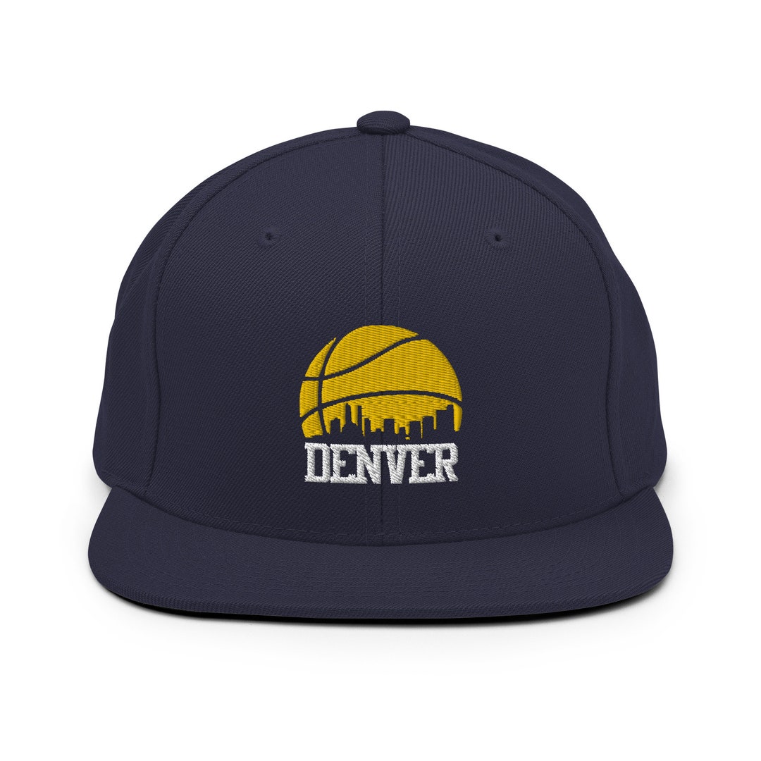 Denver Basketball Skyline Retro Nugget Snapback Hat Baseball Cap - Etsy