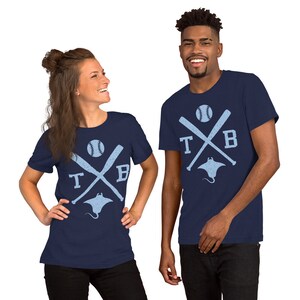 Vintage Tampa Bay Baseball Bats Retro TB Premium Unisex T-shirt - Etsy