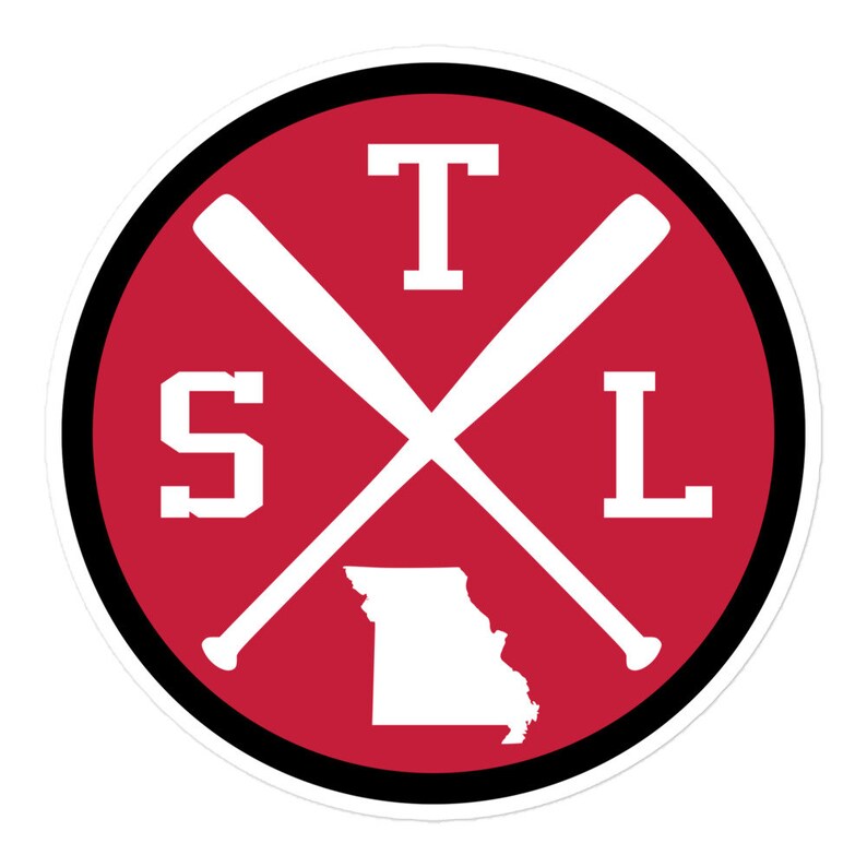 St. Louis Baseball Emblem Round Retro STL Decal Sticker - Etsy