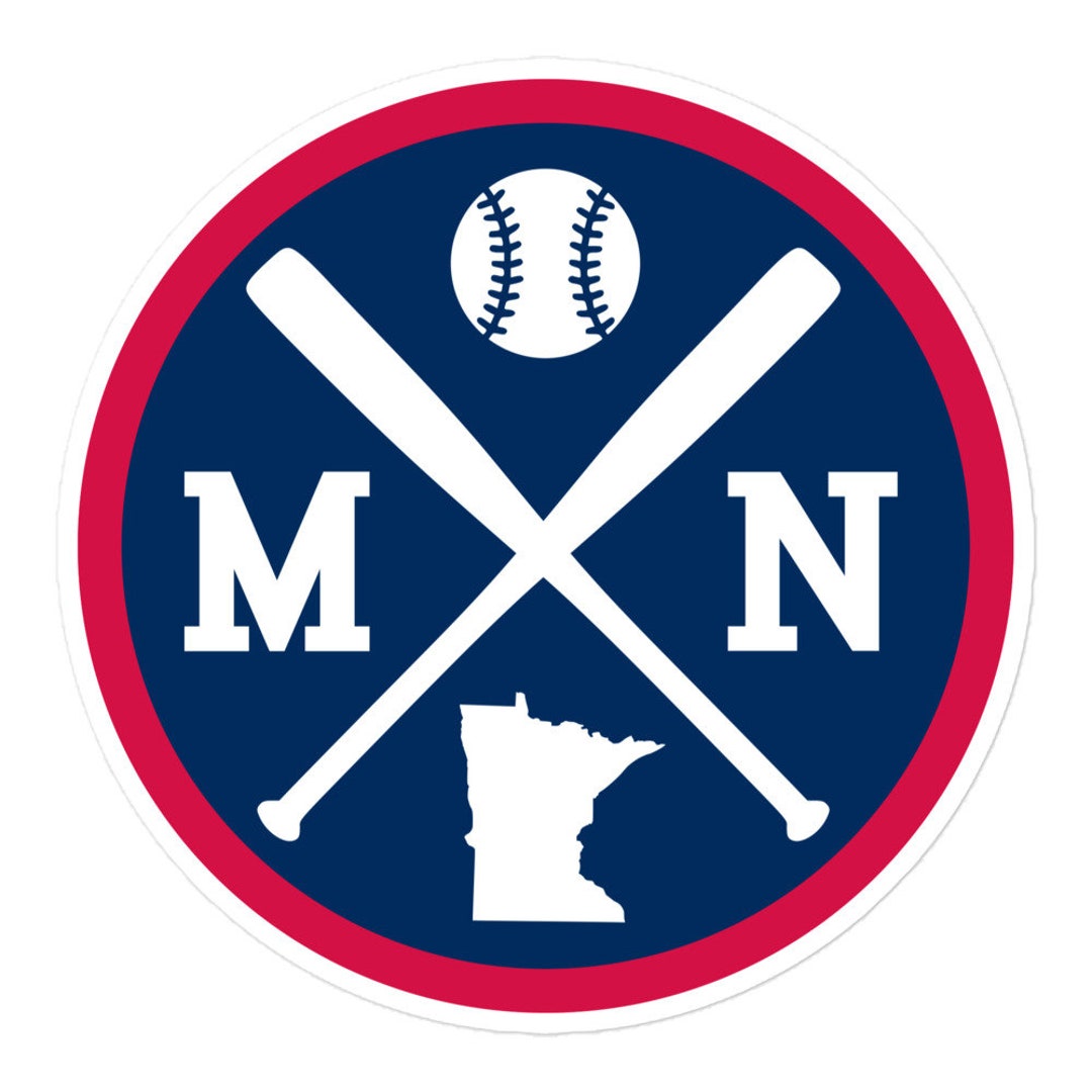 Minnesota Baseball Emblem Round Retro MN Window Decal Bumper Sticker - Etsy