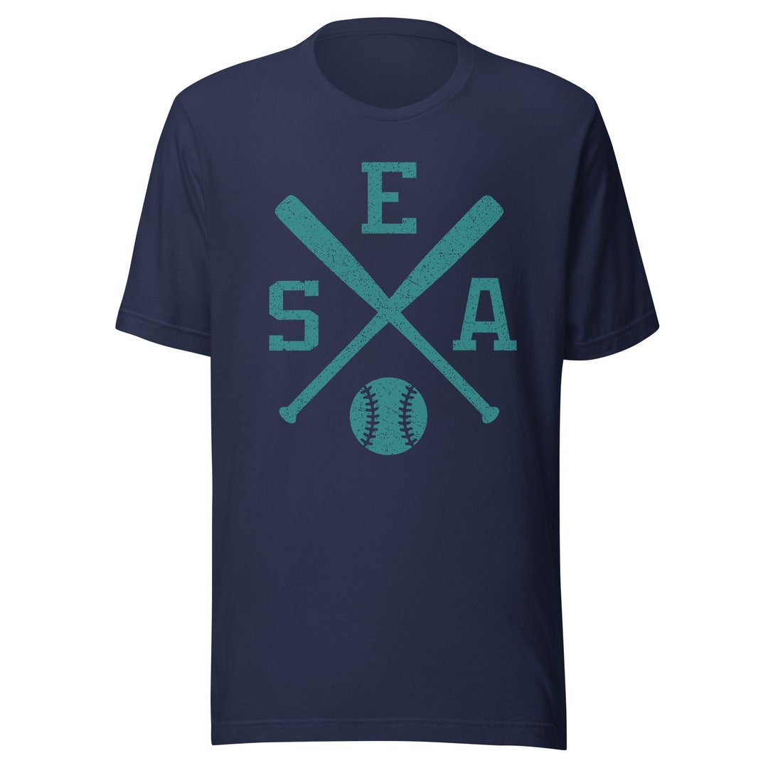 Vintage Seattle Baseball Bats Retro SEA Premium Unisex T-shirt - Etsy