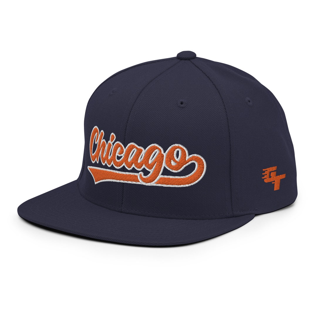 Retro Chicago Football Script Classic Snapback Hat Cap - Etsy
