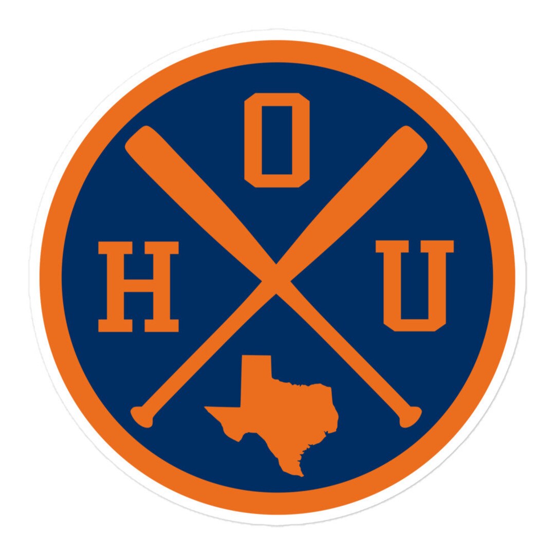 Houston Baseball Emblem Round Retro HOU Window Decal Bumper Sticker - Etsy