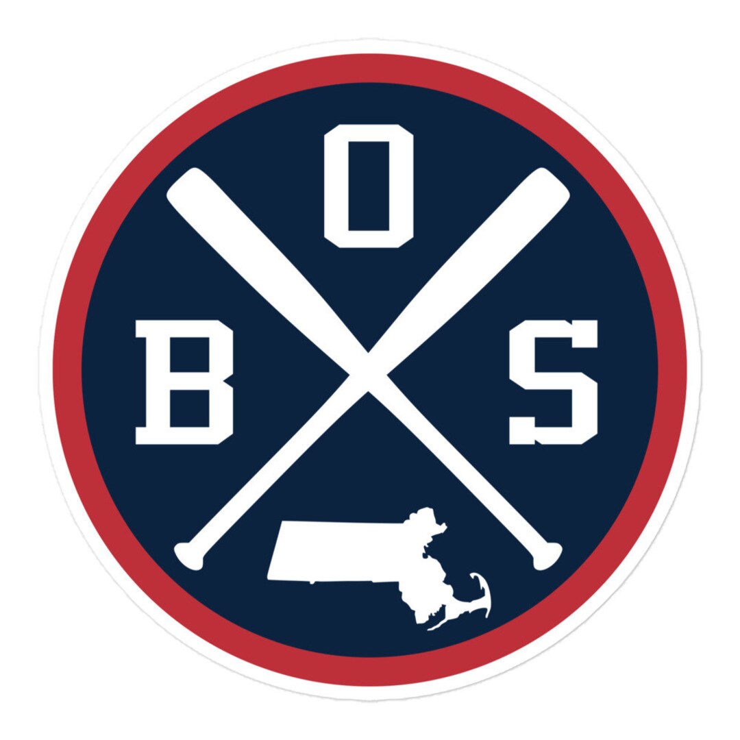 Boston Baseball Emblem Round Retro BOS Window Decal Bumper Sticker - Etsy