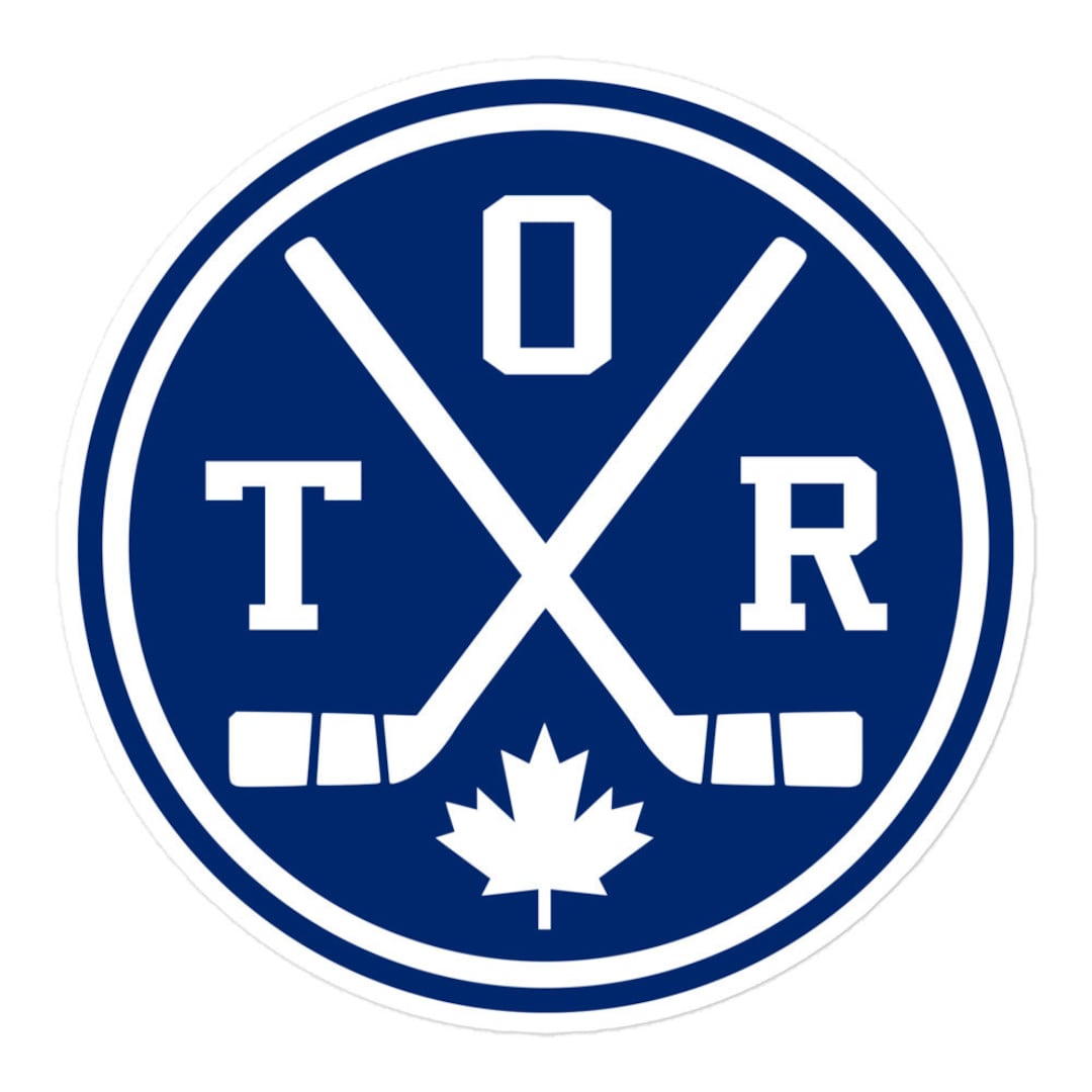 Toronto Hockey Emblem Round Retro TOR Leaf Window Decal Bumper Sticker ...
