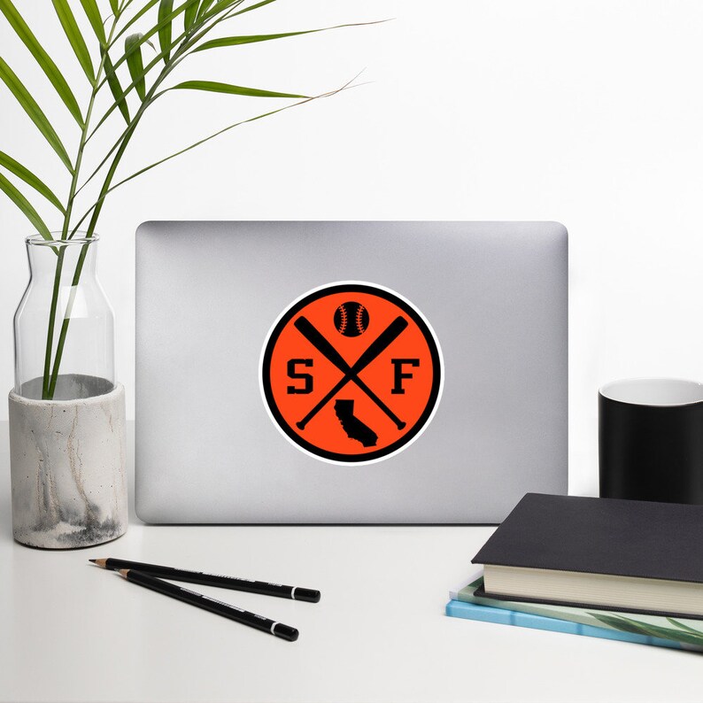 San Francisco Baseball Emblem Round Retro SF Sticker - Etsy