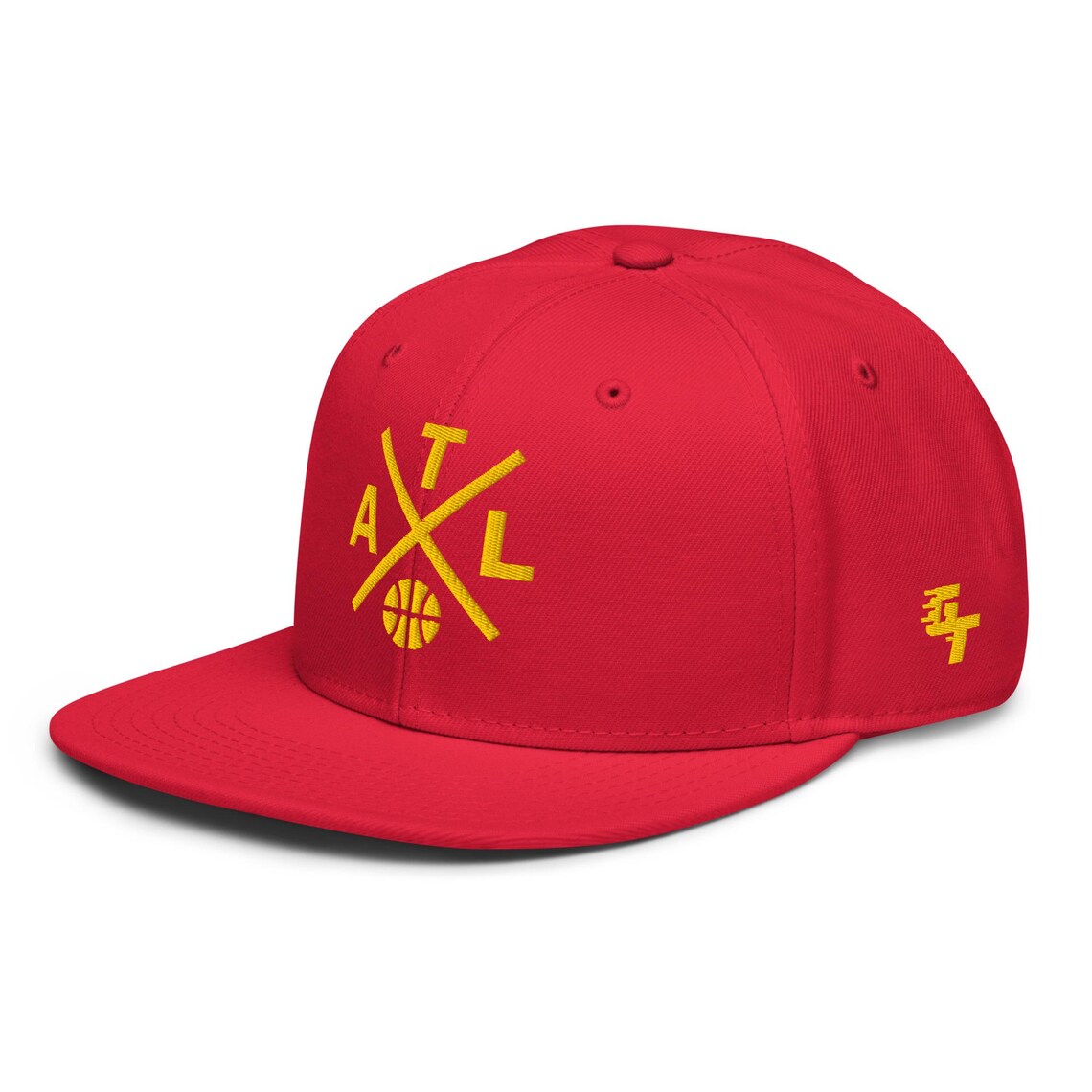 Atlanta Basketball Retro ATL Cross Snapback Hat Baseball Cap - Etsy