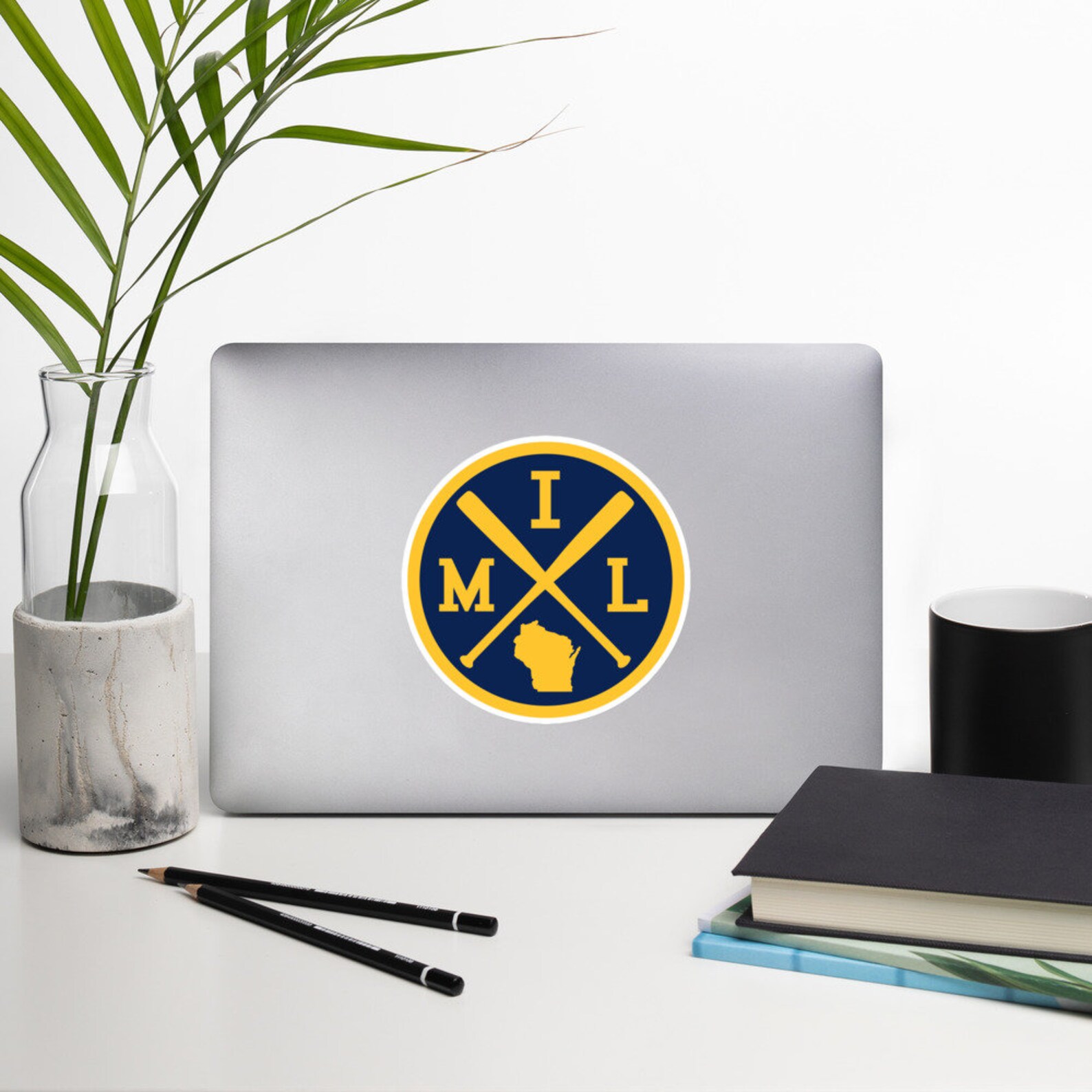 Milwaukee Baseball Emblem Round Retro MIL Decal Sticker - Etsy