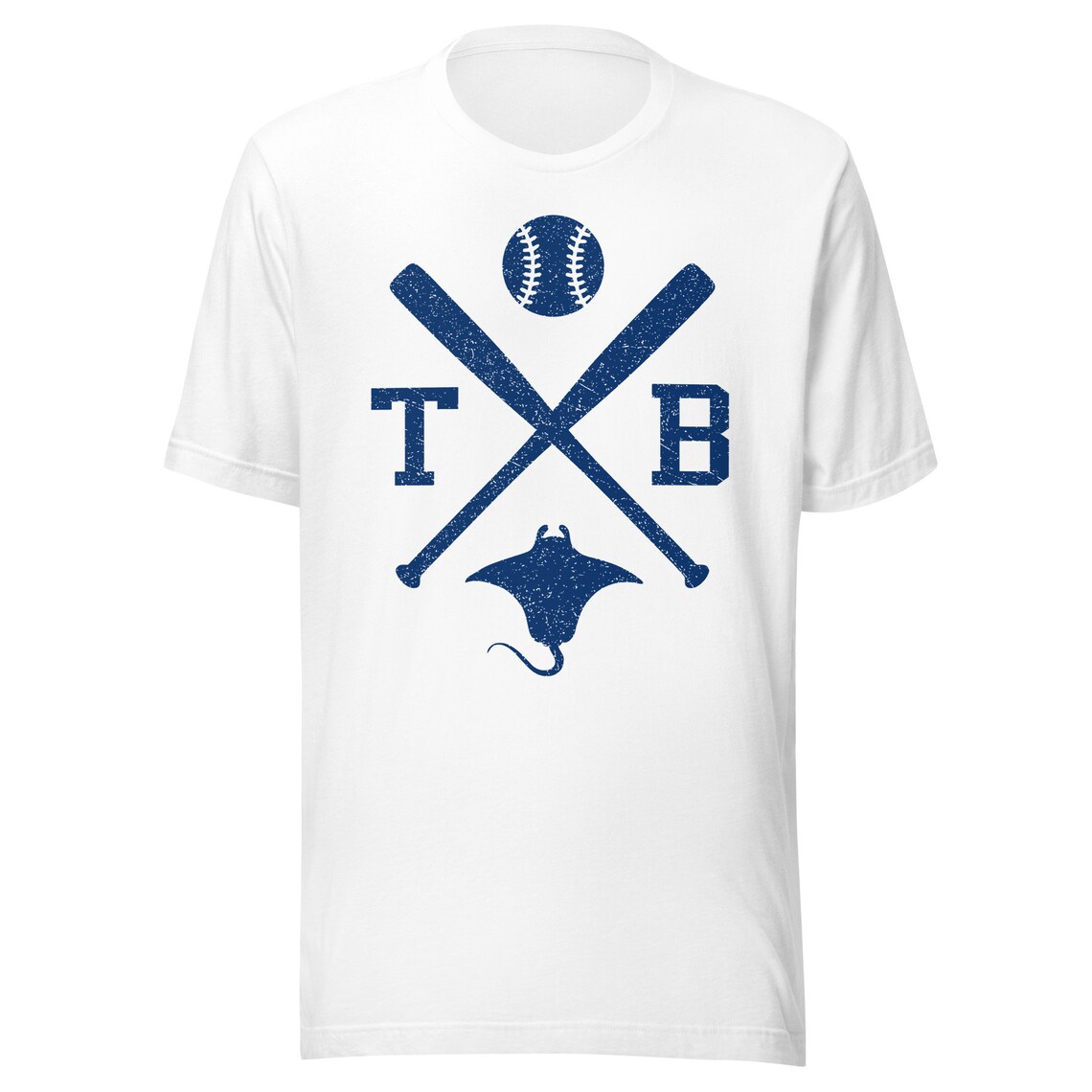 Vintage Tampa Bay Baseball Bats Retro TB Premium Unisex T-shirt - Etsy