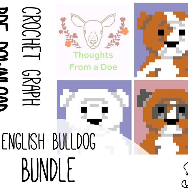 Crochet Bulldog - Etsy
