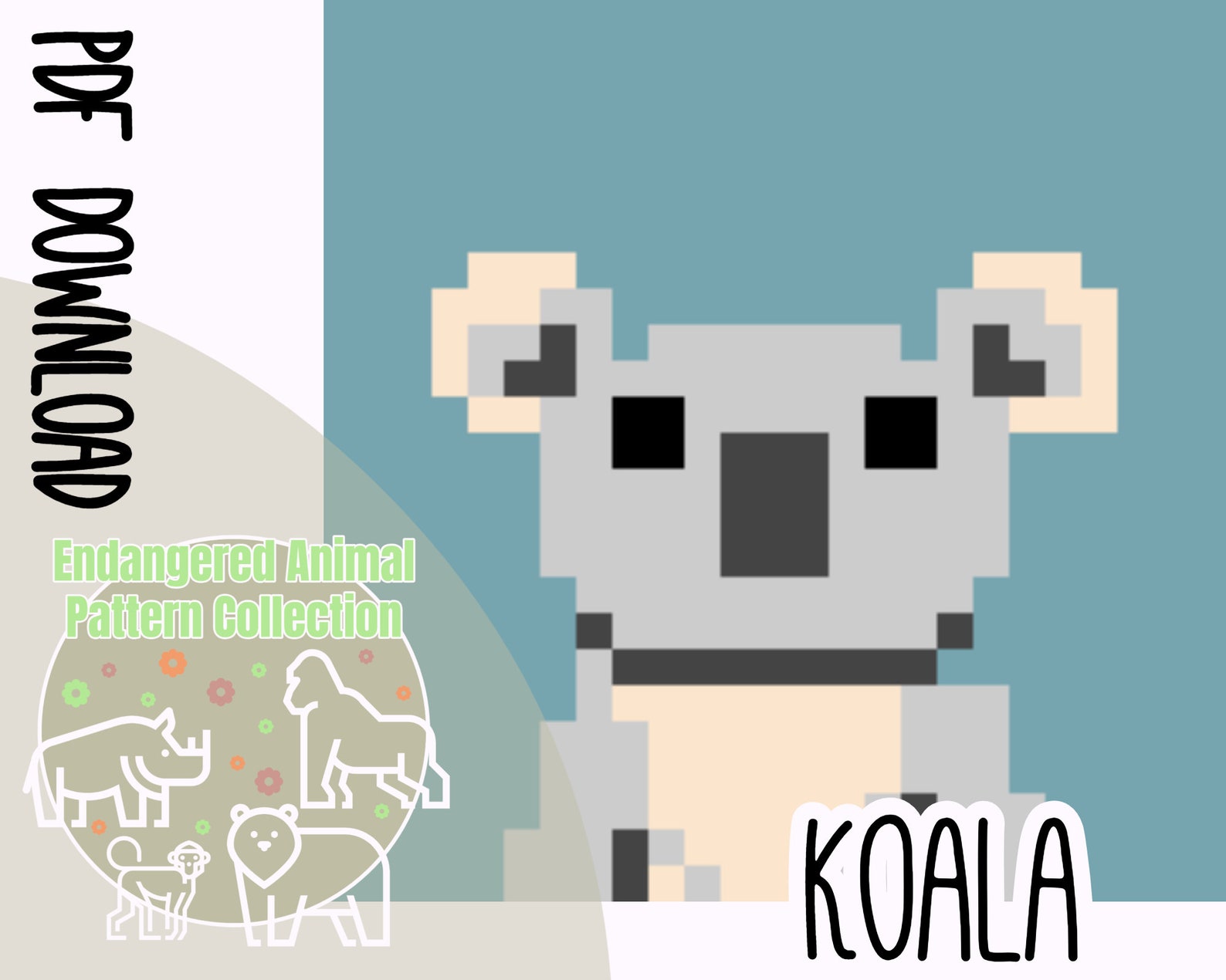 Koala GRAPH and WRITTEN Pattern - Etsy