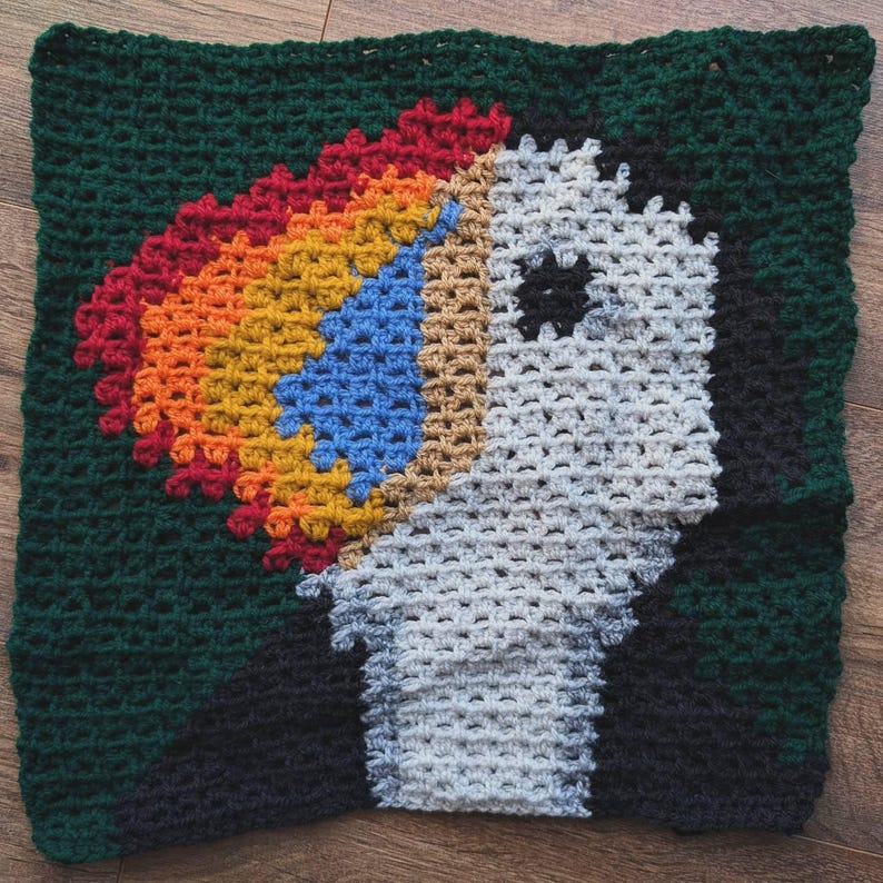 Percival the Puffin Crochet Blanket Pattern - GRAPH and WRITTEN Pattern ...