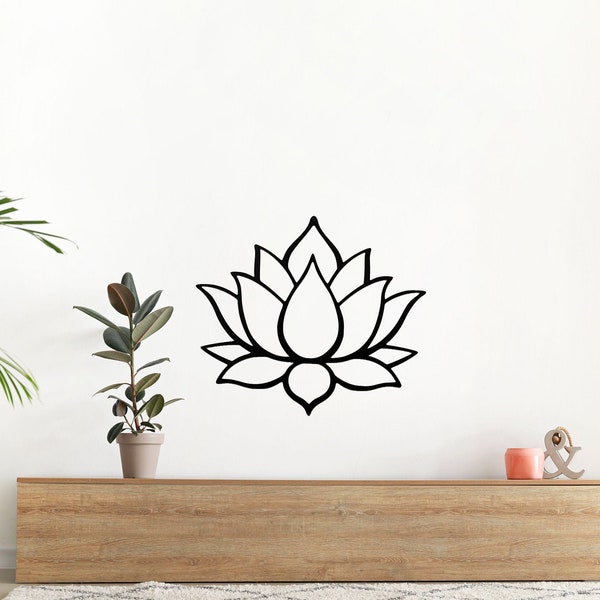 Lotus Flower Metal Wall Art - Etsy